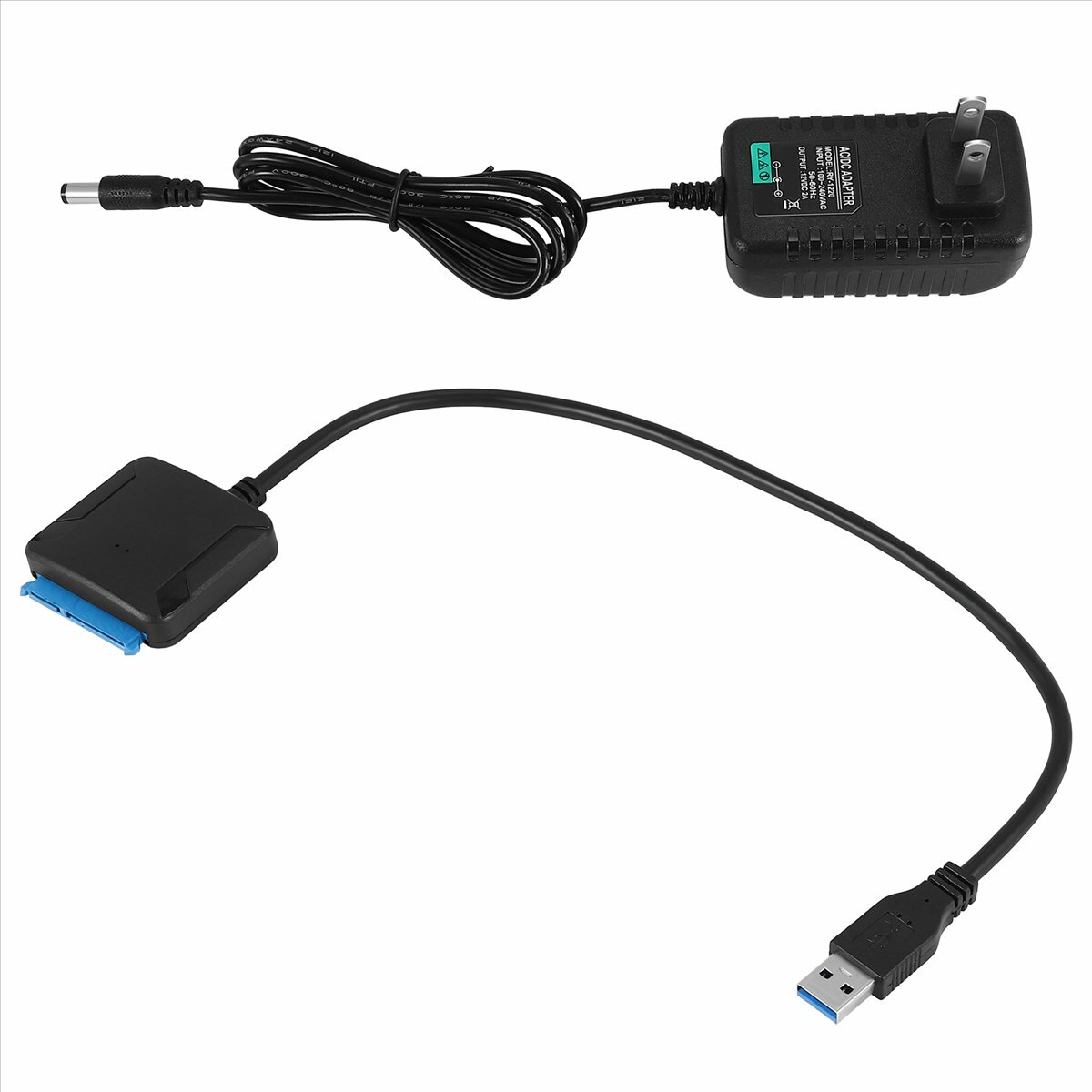 Кабель Для Передачи Данных USB-Sata, 2,5/3,5-Дюймовый USB3.0 Easy Drive Кабель-Переходник Жесткого Диска Sata (Штепсельн