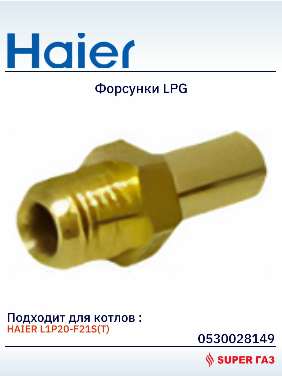 0530028149 Форсунка LPG на сжиженный газ для настенных котлов Haier
