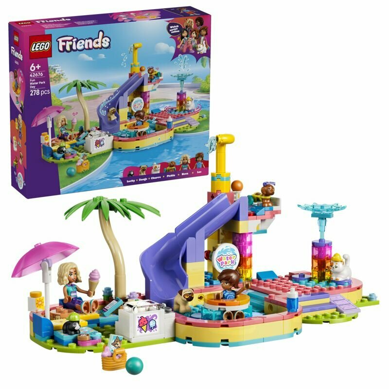 Конструктор LEGO FRIENDS - Развлечения в аквапарке, 278 эл. - Лего Друзья 42676