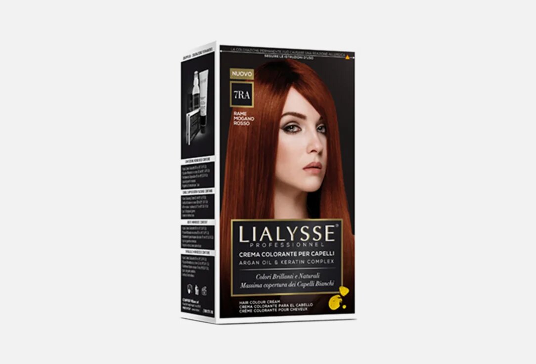 Lialysse COLOR CREAM Крем-краска для волос 115 мл 7RA Медно-красный махагон