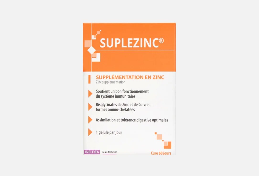 Laboratories Ineldea suplezinc 15 мг Цинк 60 шт