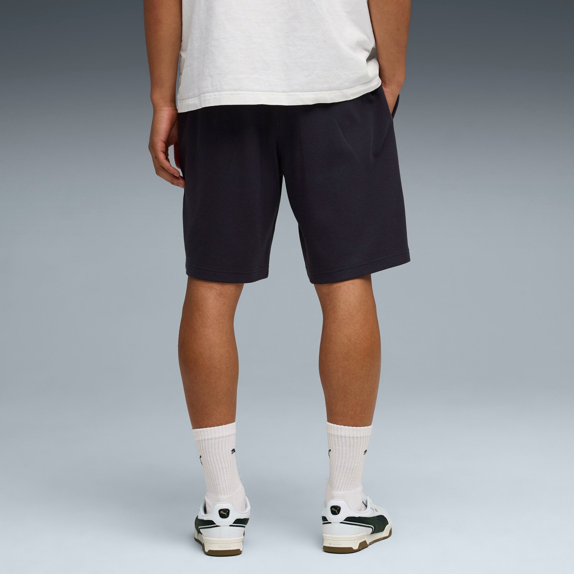 Шорты PUMA ESS ELEVATED Relaxed Shorts, размер M, темно-синий — фото 1