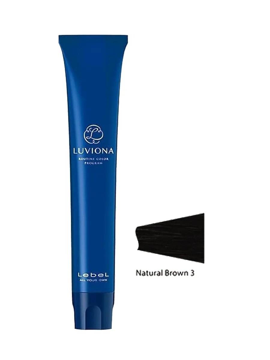 Lebel Краска для волос Luviona Natural-Brown 3 80 г