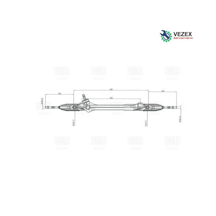 TRIALLI CR 1902 Механизм рулевой (рейка) для а/м Toyota RAV 4 (05-) (механич.) (CR 1902)