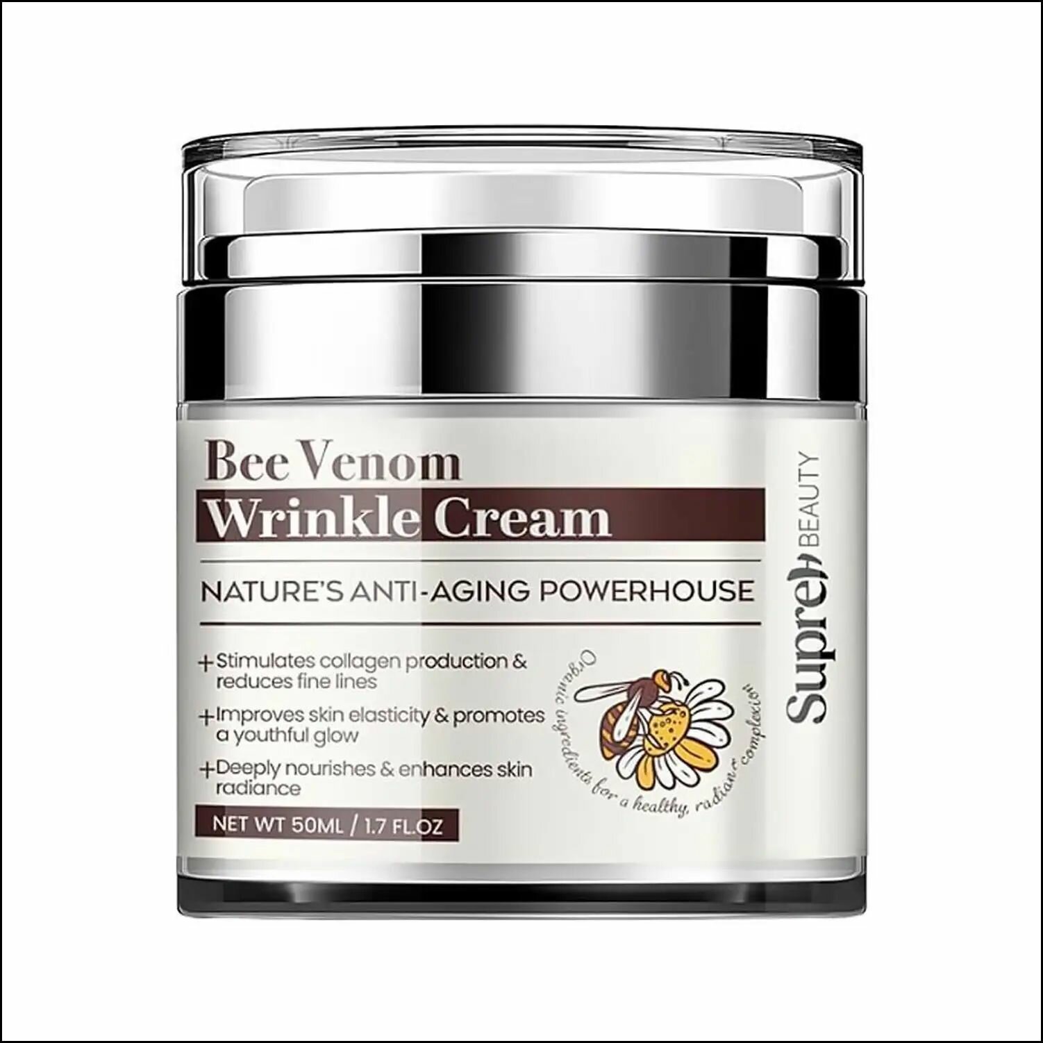 Эксклюзивный крем Bee Venom Total, подходящий для всех кожных типов, применяется в виде мази.