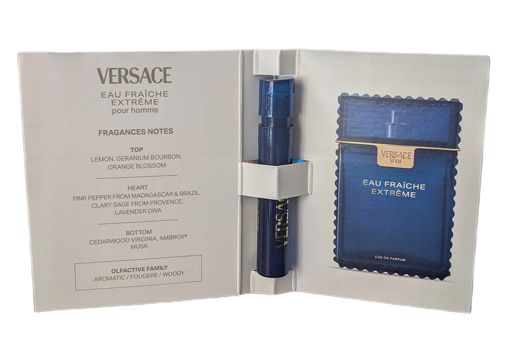 Versace Man Eau Fraiche Extreme мужская парфюмерная вода 1 мл сэмпл - Версаче Мен Фреш Экстрим