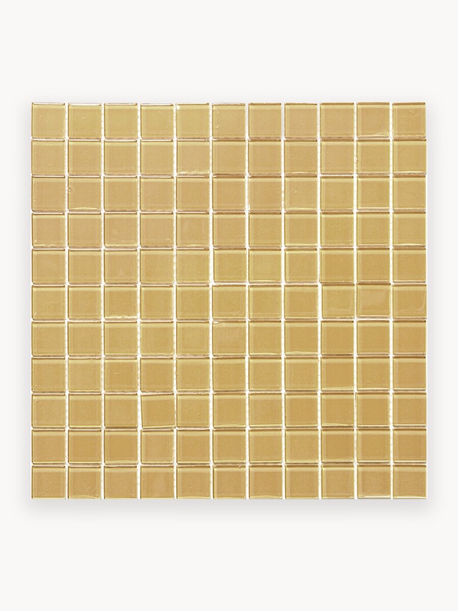 Стеклянная плитка мозаика Natural Color palette на сетке, размер листа 300х300 мм, чип 25х25 мм, толщина 3,5 мм