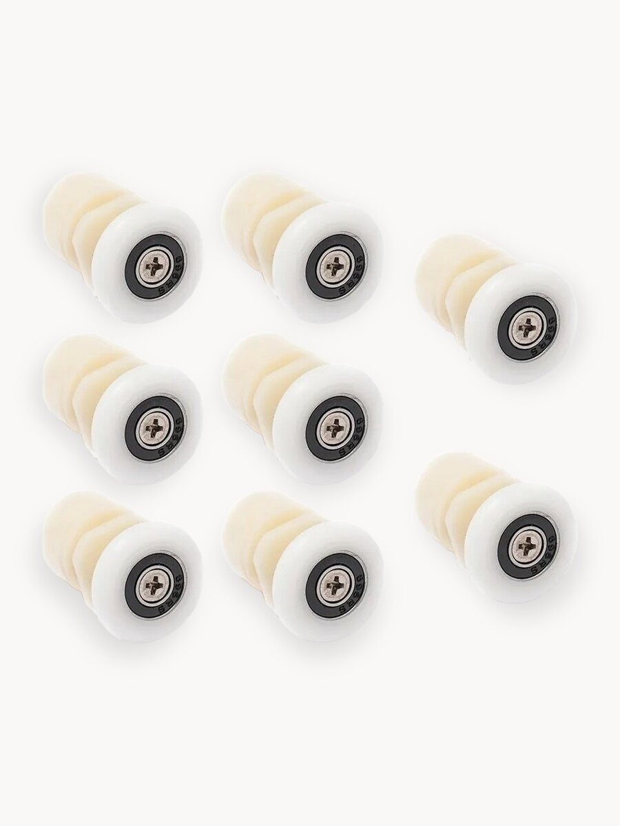 Ролики HS21-23 для душевой кабины 23 мм, белые, комплект 8 шт