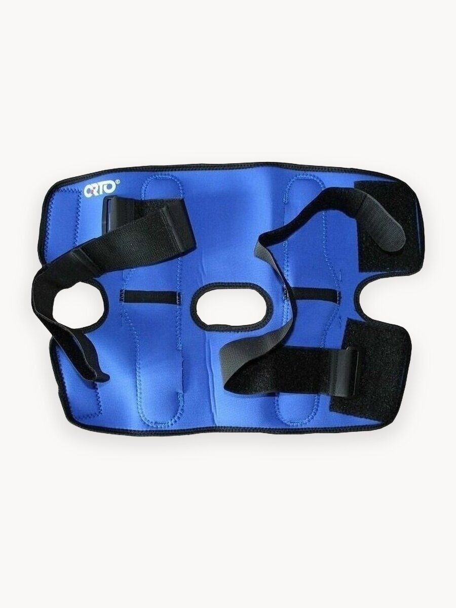 Ортез на коленный сустав Orto NKN 149 неопреновый, шарнирный, Размер XXL, Синий/черный