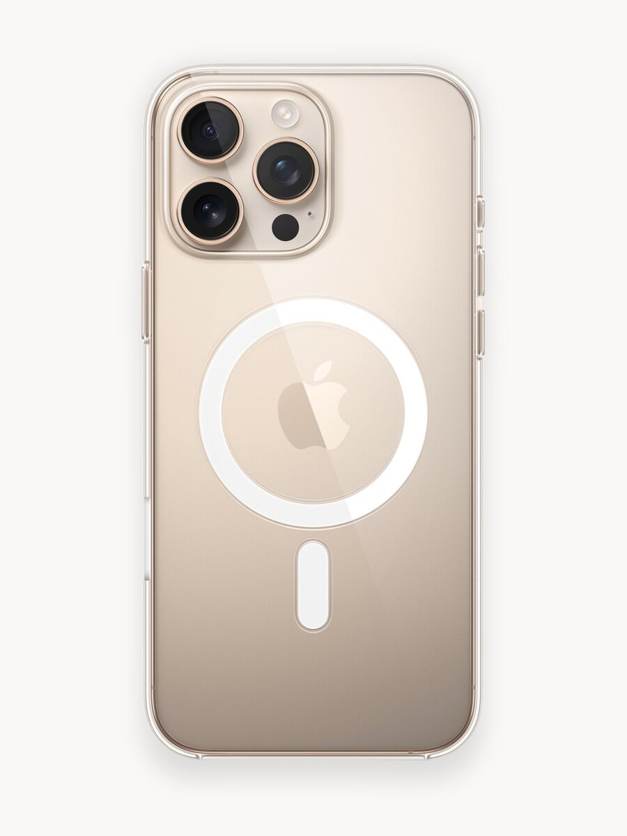 Чехол Apple Magsafe для iPhone 16 Pro Max, прозрачный (MA7F4)