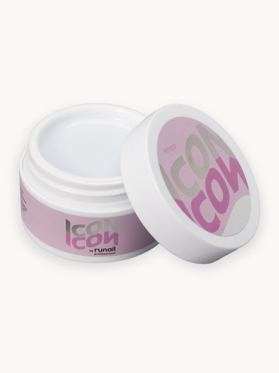 Моделирующий гель для наращивания, УФ-гель для моделирования ногтей ICON by runail professional, 15 г №МП1016