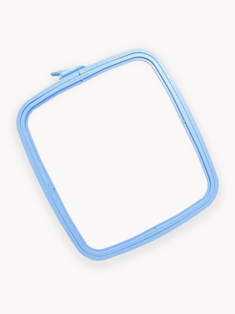 170-12 Пяльцы-рамка квадрат пластиковые Nurge 145*165 мм. голубые