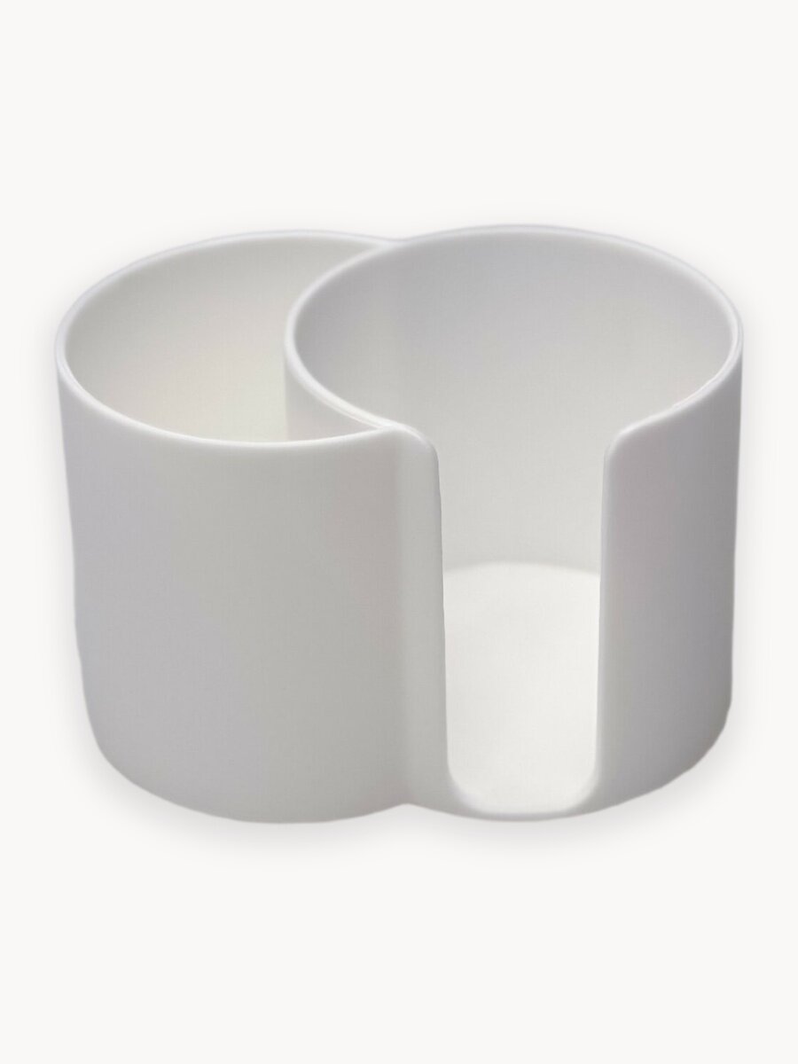 Органайзер для ватных дисков и палочек белый IKEA. Контейнер для косметики. Органайзер для ванной