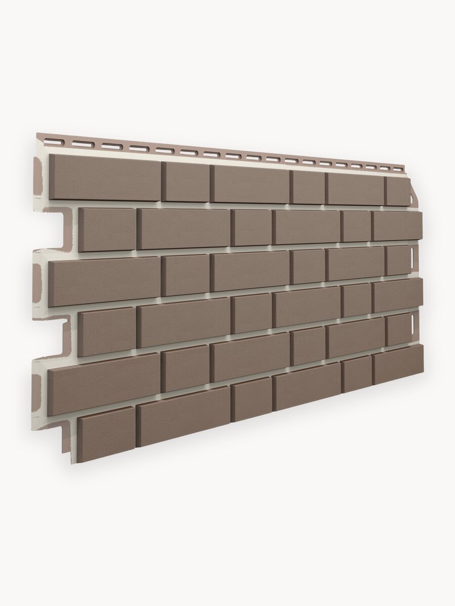 Фасадная панель технониколь "Клинкер" Амстердам, коричневый, 1000x420мм