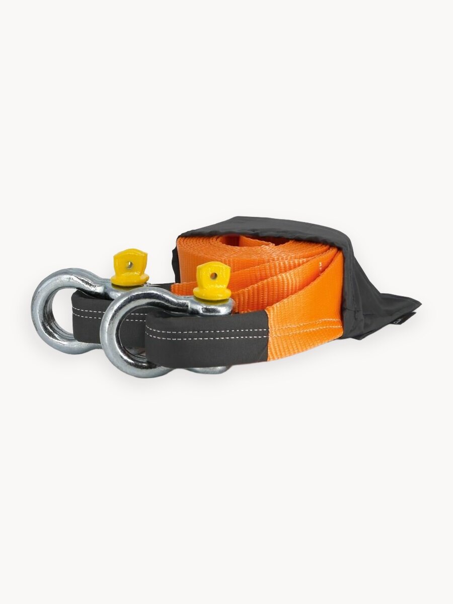 Трос буксировочный ClimArt, динамический, рывковый, полиэстер, разрывная нагрузка 15т