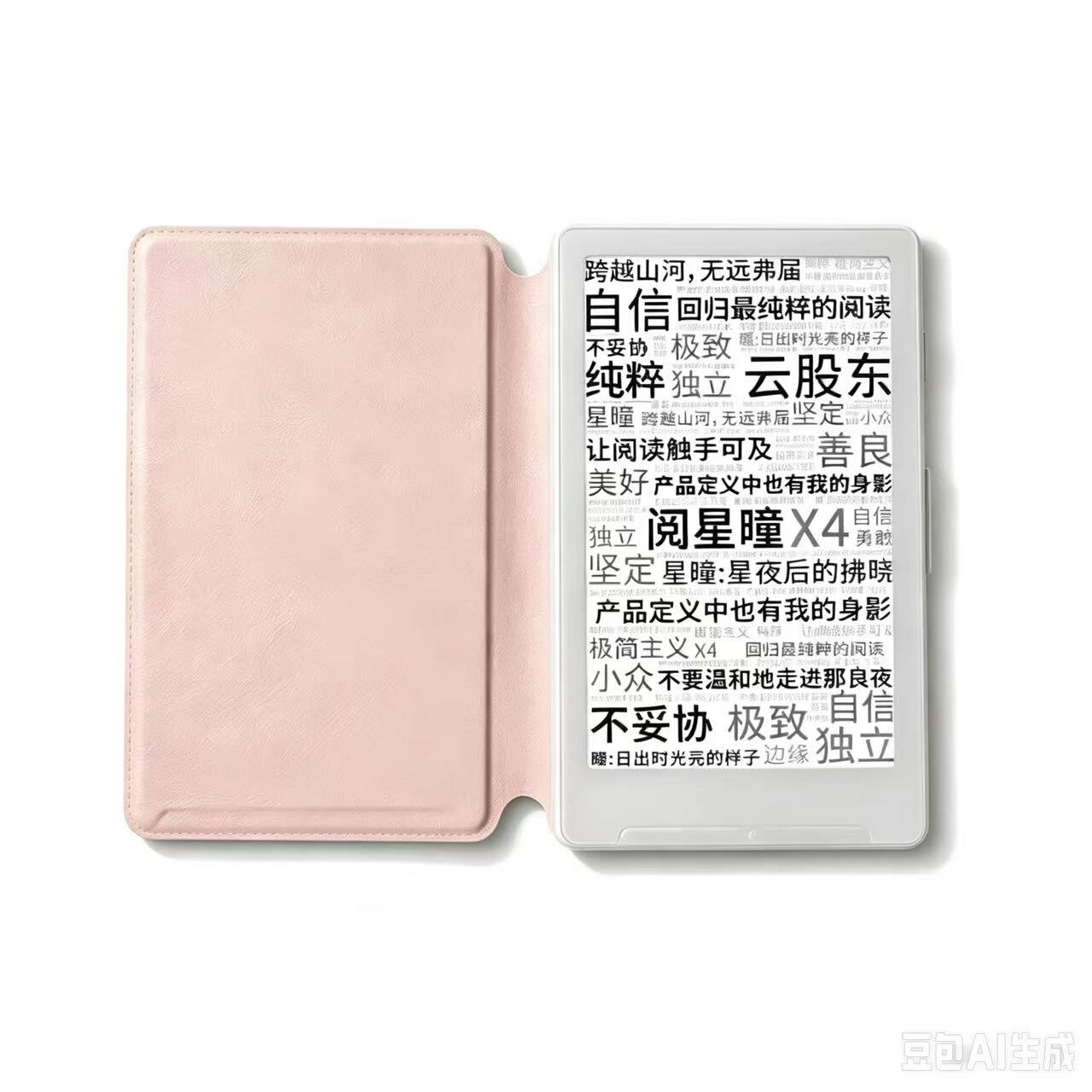 Электронная книга XTEINK Stark X3, E-Ink 3,7", Wi-Fi, BT, 16 Гб, белый + розовый чехол