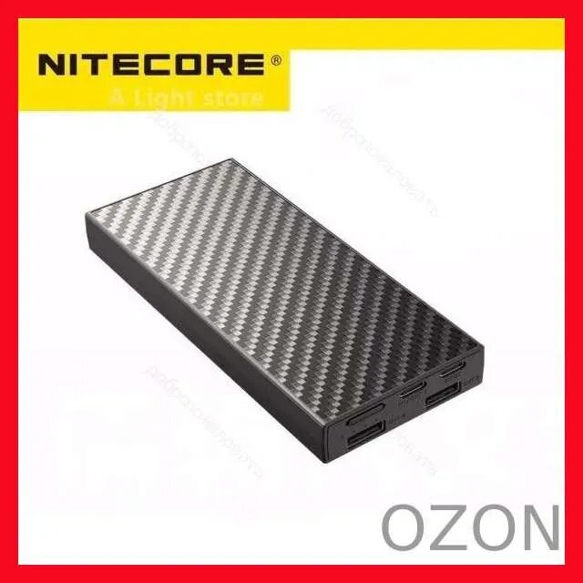 Носитель NITECORE для зарядки тонкого углеродного волокна NB20000 Gen3