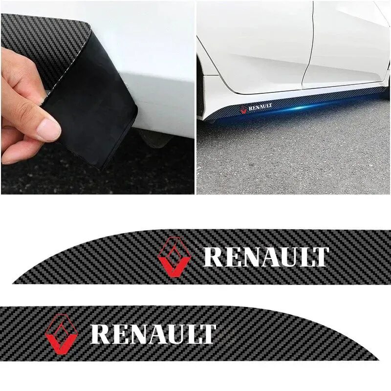 Наклейка на боковую юбку автомобиля, Защитные накладки на кузов 2 шт. Renault