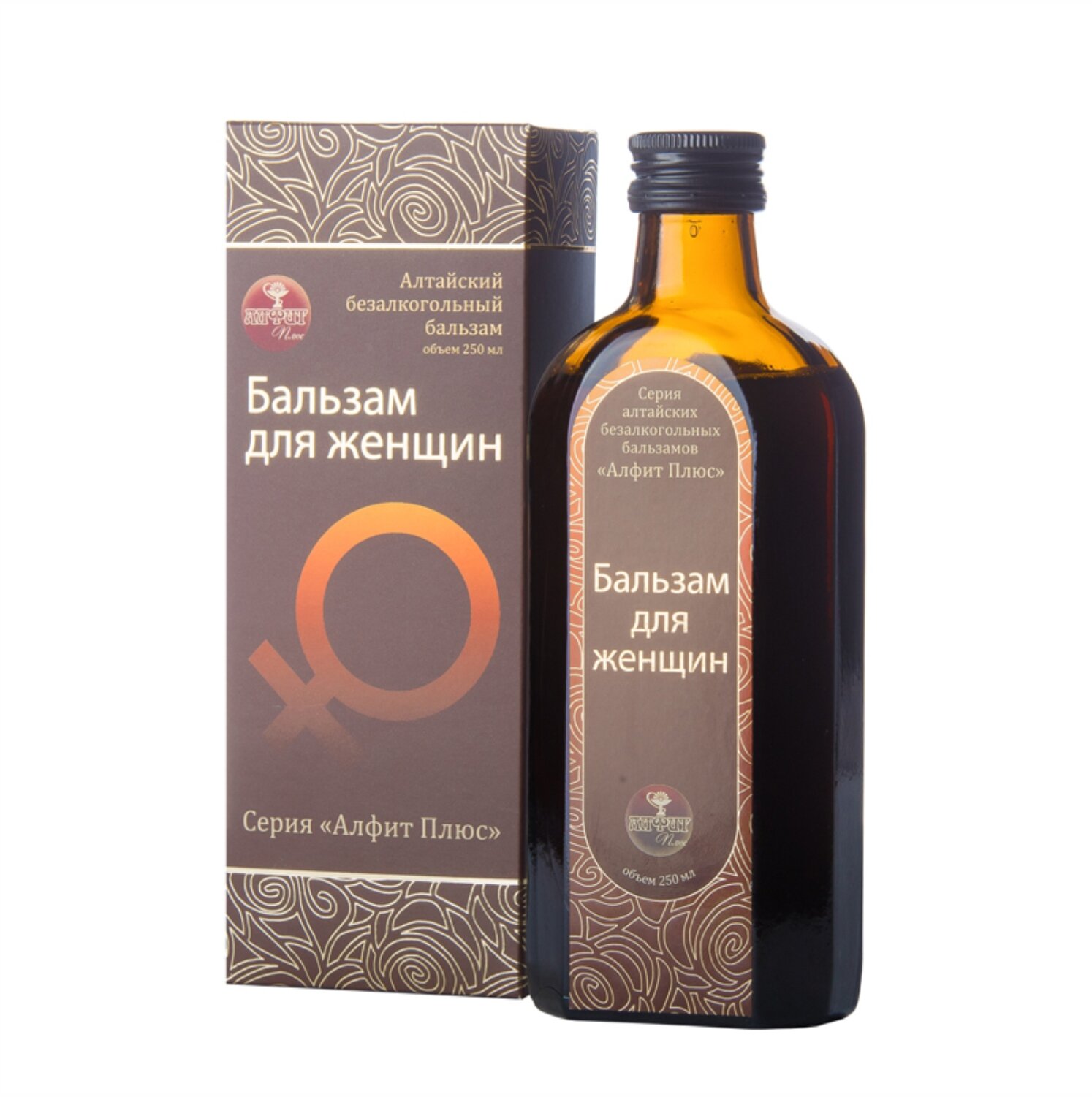Для женщин, безалкогольный бальзам от бренда "Алфит плюс", объем 250 мл