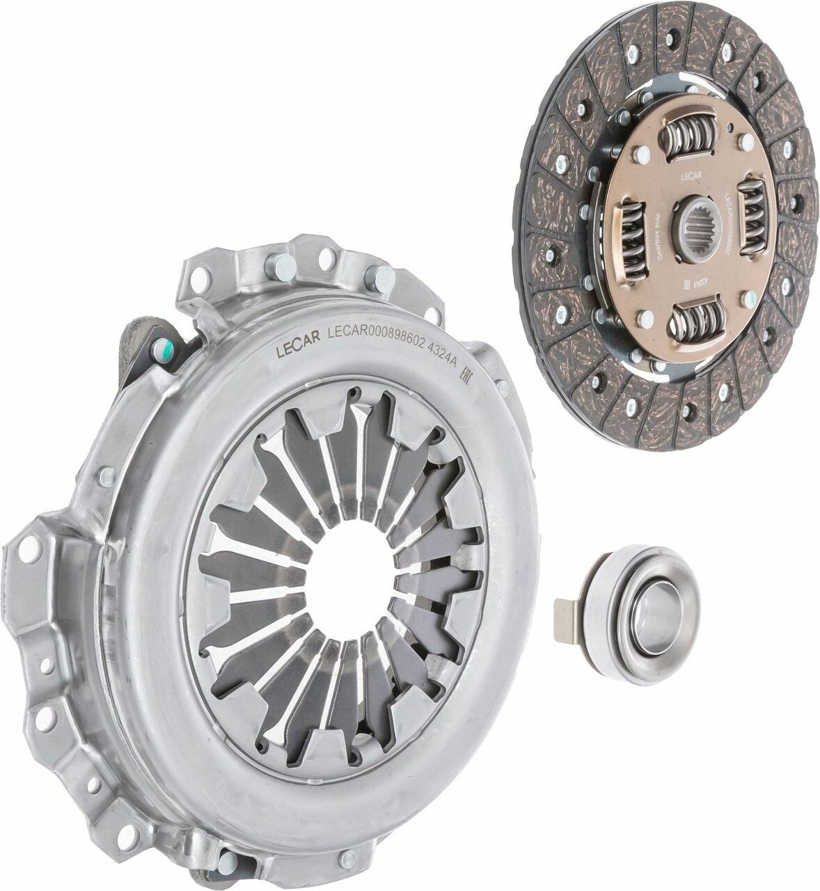 Комплект сцепления 184мм 18 шлицов Дэу Матиз 1.0 2003-н. в; Шевроле Спарк М300 1.0/1.2 2005-н. в. с выжимным подшипником Lecar