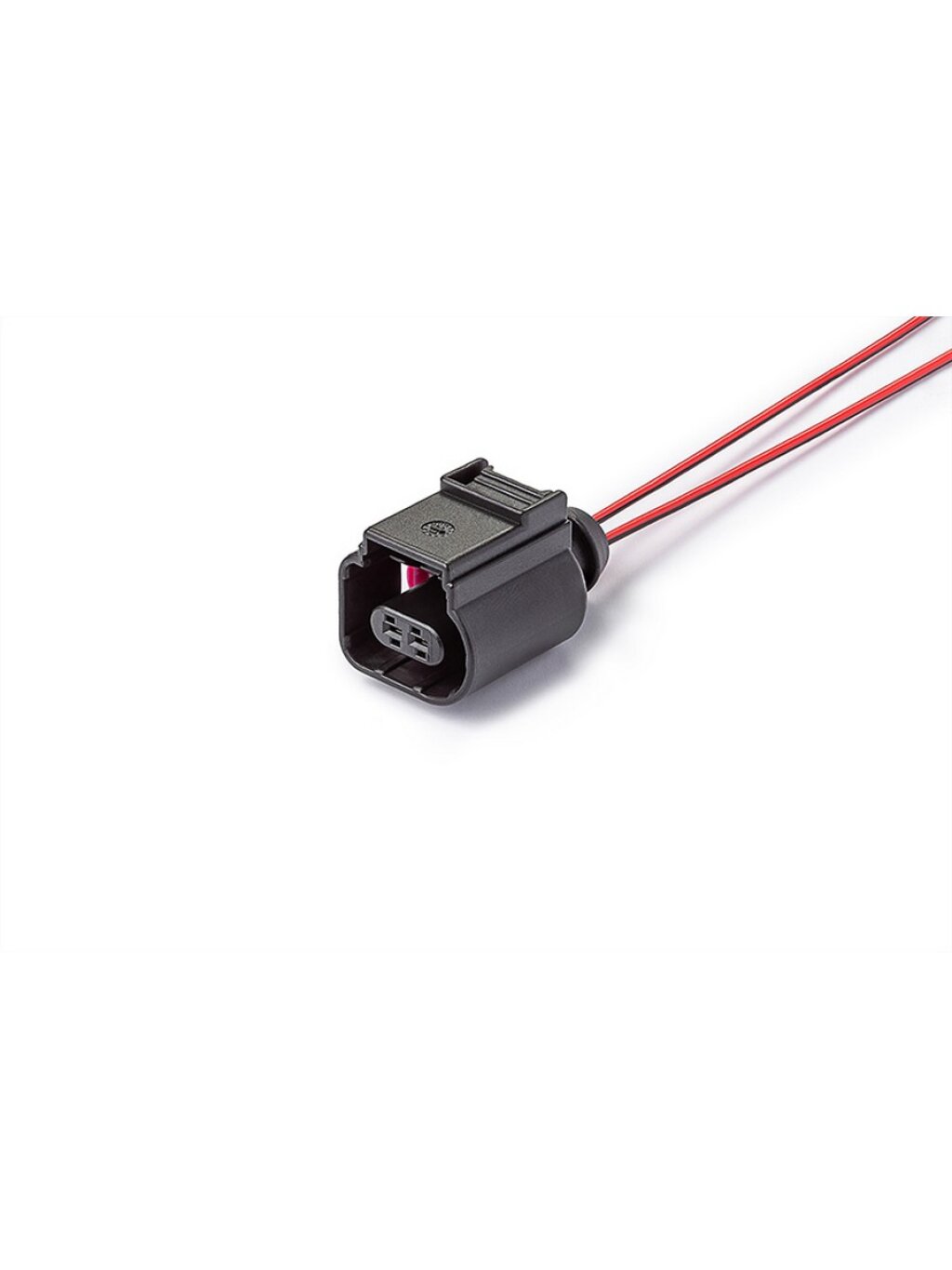 Разъем 2-х контактный к датчику детонации, мотору омыват, лампы повтор. поворотов, с проводами Carg