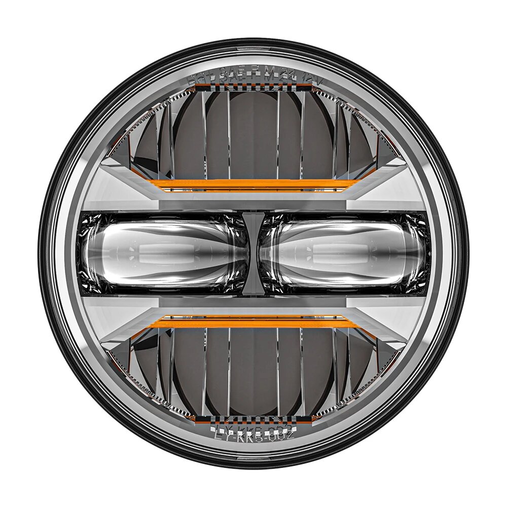 Универсальная 5,75-дюймовая светодиодная фара с дальним/ближним светом DRL для Harley Dyna Softail Sportster Triumph Victory Yamaha Honda 1pc Sliver