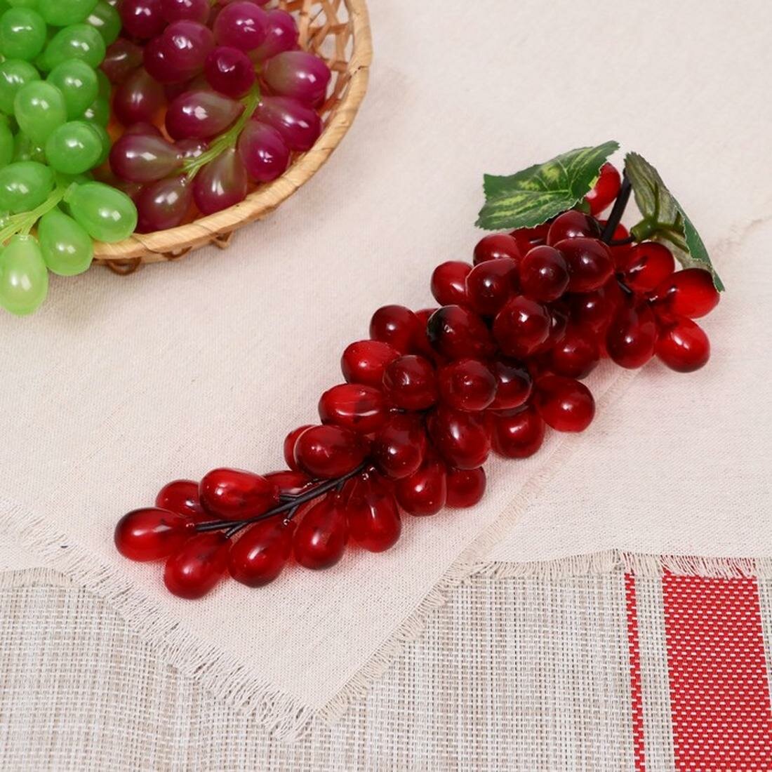 Муляж Сима-ленд "Виноград овальный" 17 см 60 ягод, пластик, резина, текстиль, цвет микс