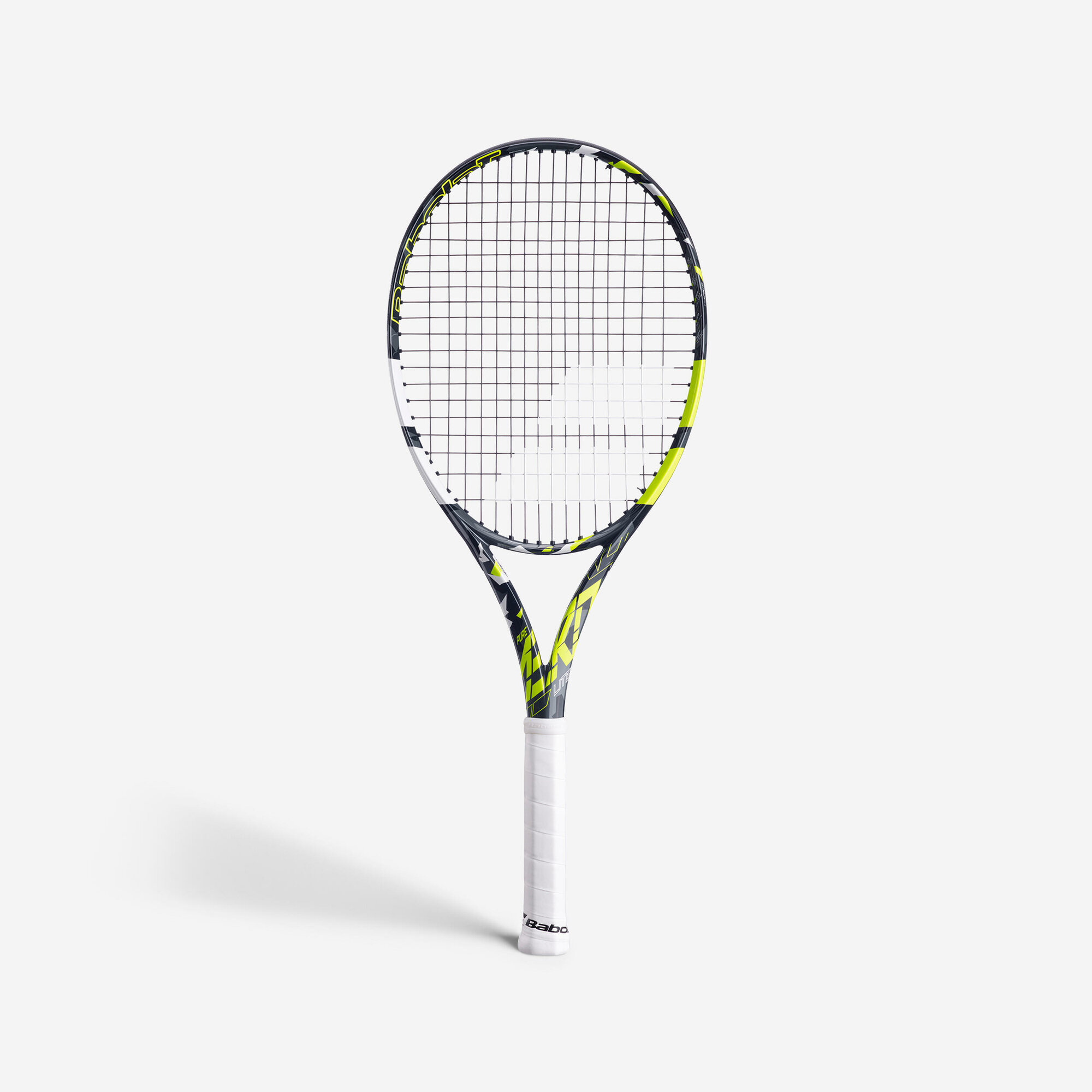 Decathlon Ракетка для большого тенниса Babolat Pure Aero Lite, размер 1, для продвинутых игроков, серый/желтый