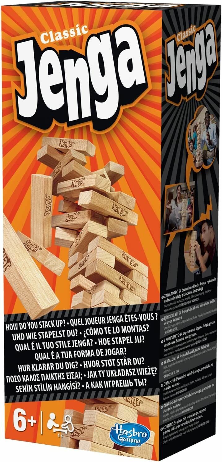 Настольная игра Hasbro Дженга JENGA A2120, для детей от 6 лет