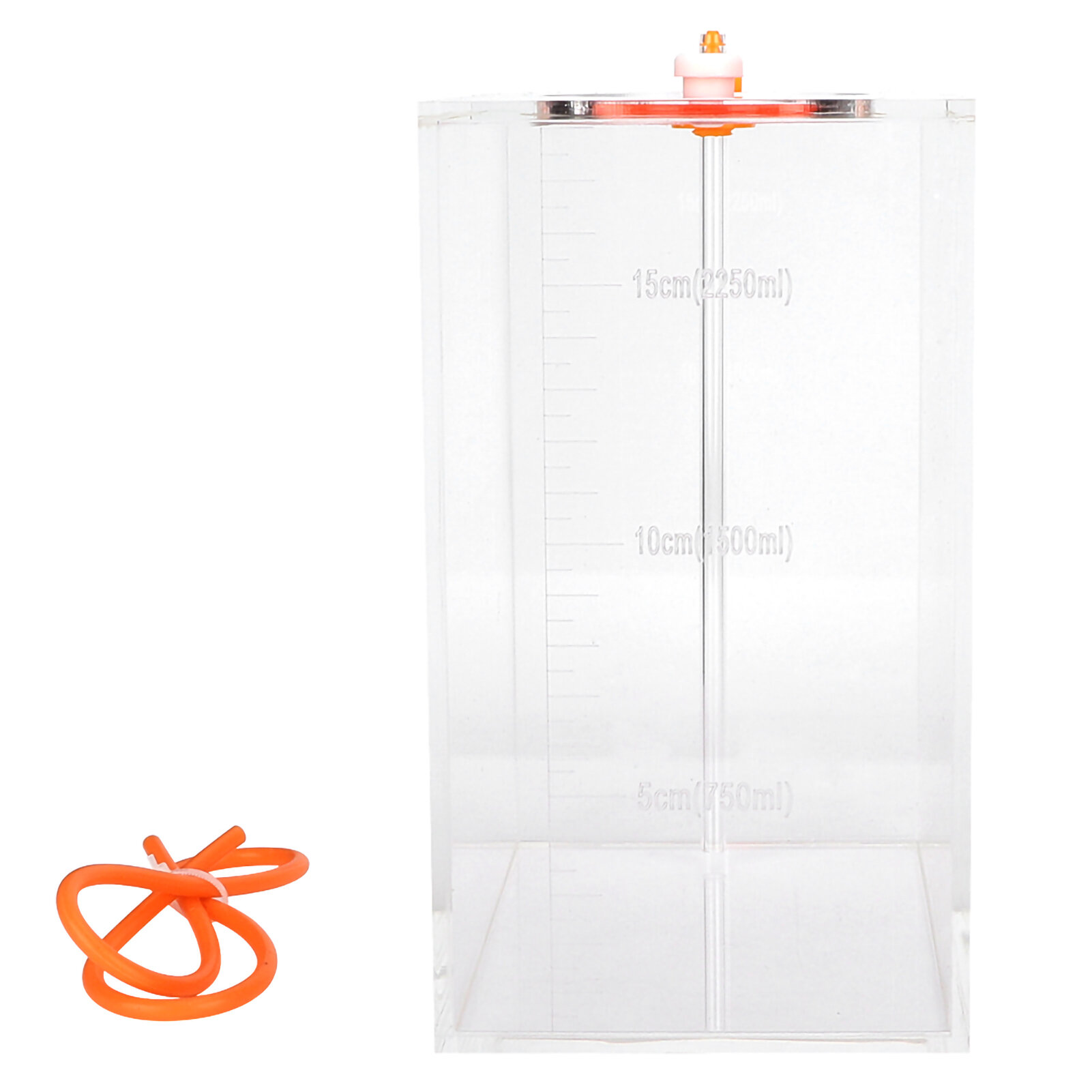Прозрачный акриловый дозирующий насос, резервуар для хранения, резервуар для титрования, аквариум 2,5 л