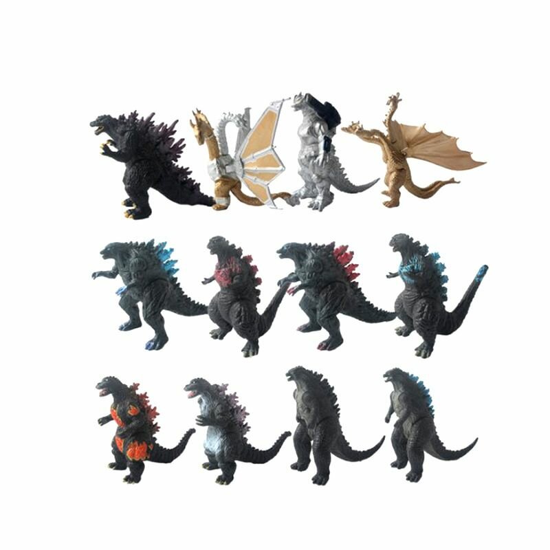 Набор фигурок Годзилла, Гидора, Мехагодзилла / Godzilla 12шт (8-10см)