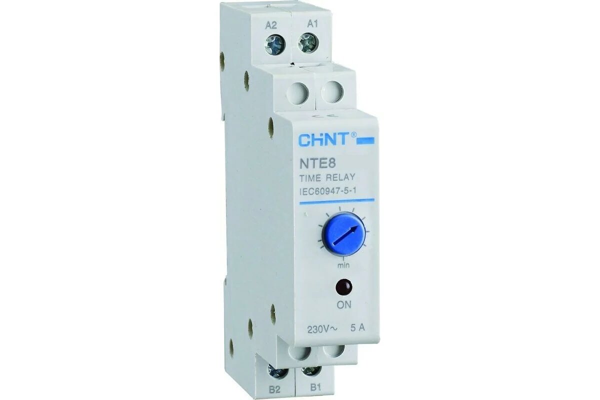 CHINT NTE8-120B реле времени задержки включения 12-120 с 1NO AC 230В, DIN-установка