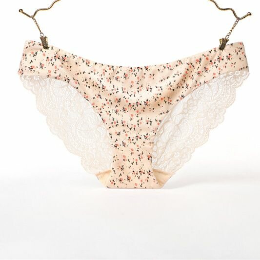 Женские кружевные трусики-бикини, хлопковая ластовица, низкая посадка, летние, сексуальные