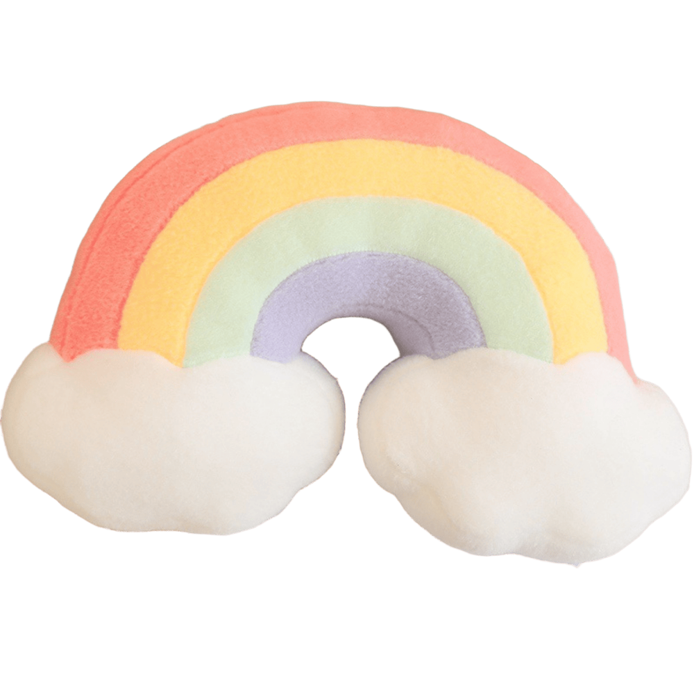 Плюшёвая подушка радуга party/подушка радуга плюшёвая (55см)