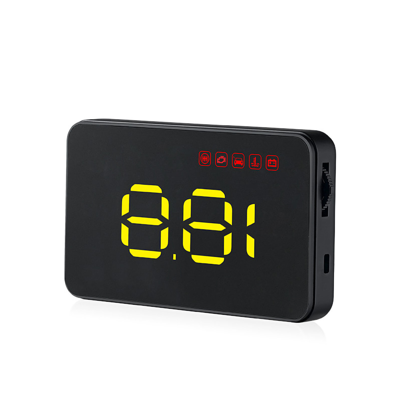 Автомобильный HUD-проектор (желтая подсветка) с OBD2 и цифровым дисплеем