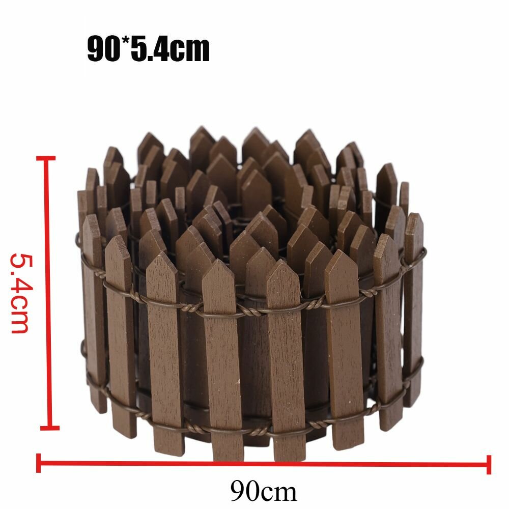 Мини-декоративный заборчик для клумбы и сада, цветочное украшение своими руками, садовый мини-забор из пластика, элемент ландшафтного дизайна, 1 шт