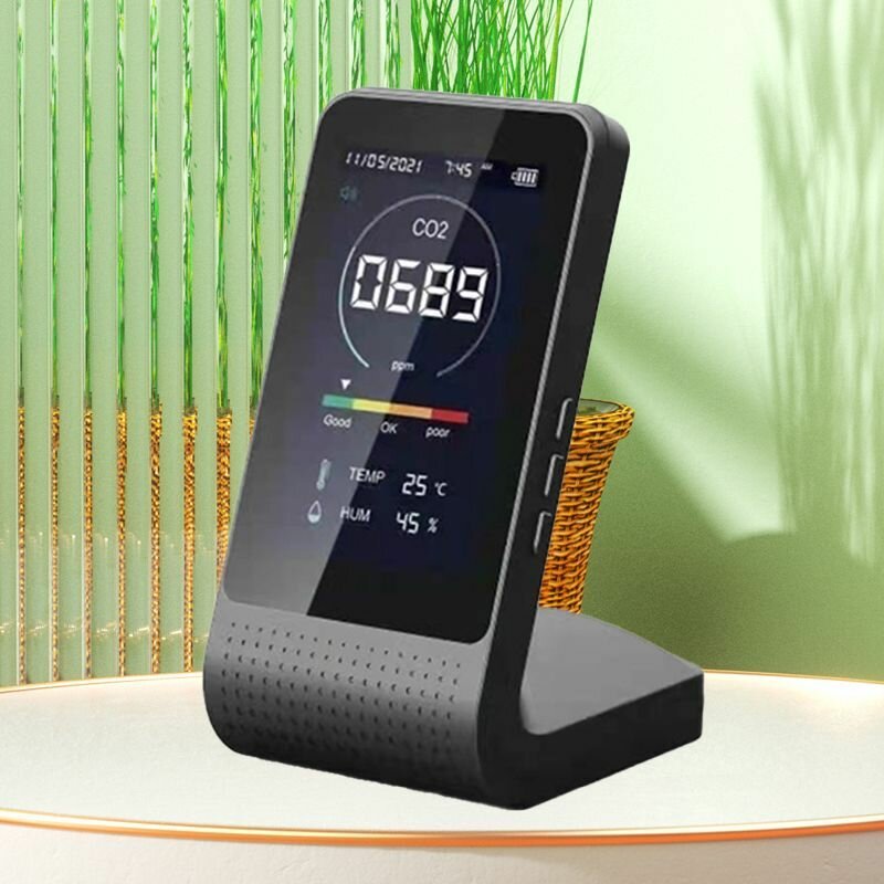 3 в 1 измеритель CO2, умный детектор качества воздуха, цифровой датчик температуры и влажности, тестер, Многофункциональный монитор качества воздуха