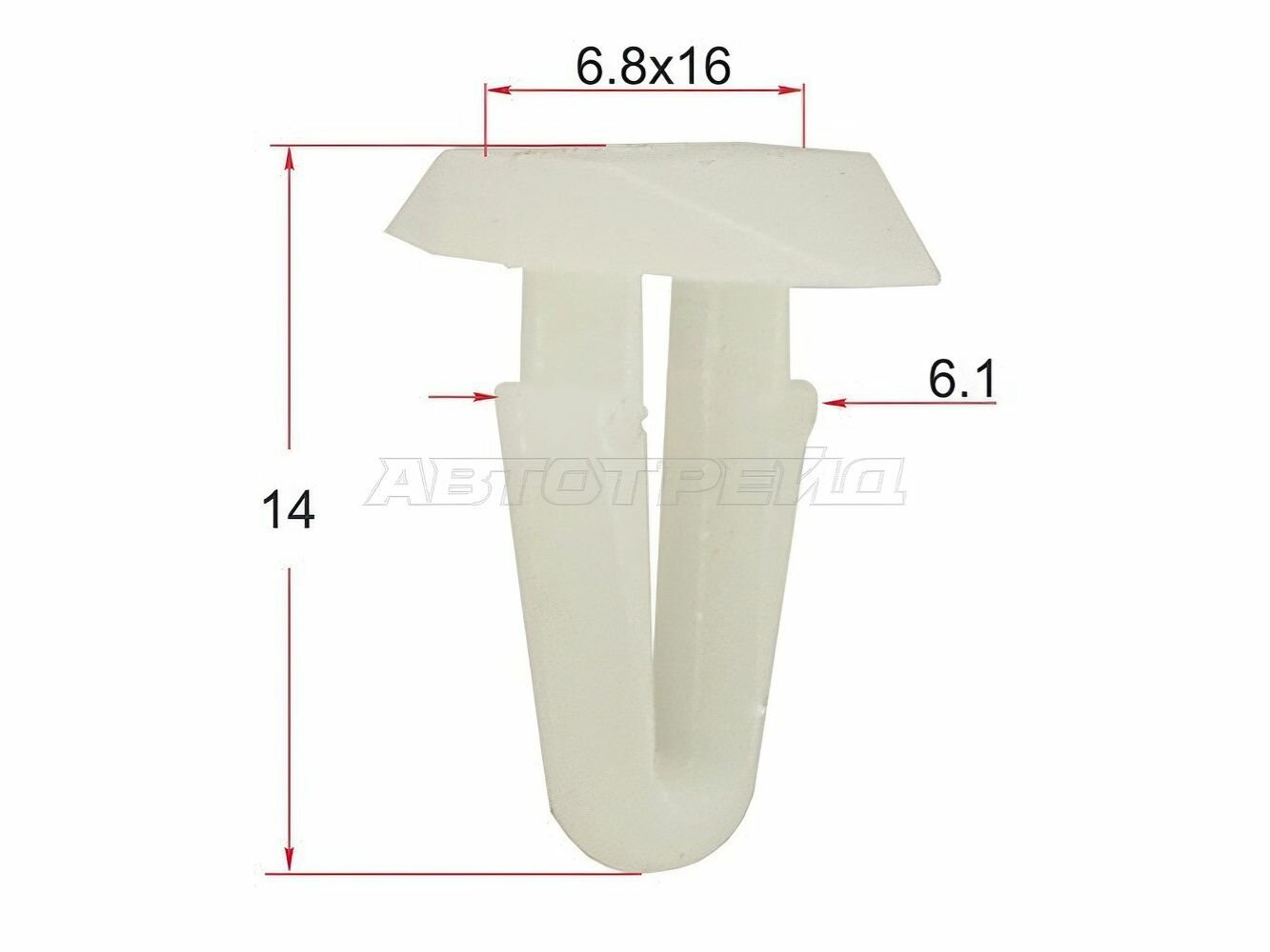 Клипса фиксатор, 10 шт для Хонда Аккорд, Срв, Инспайер, Интегра арт STKJ2278 SAT