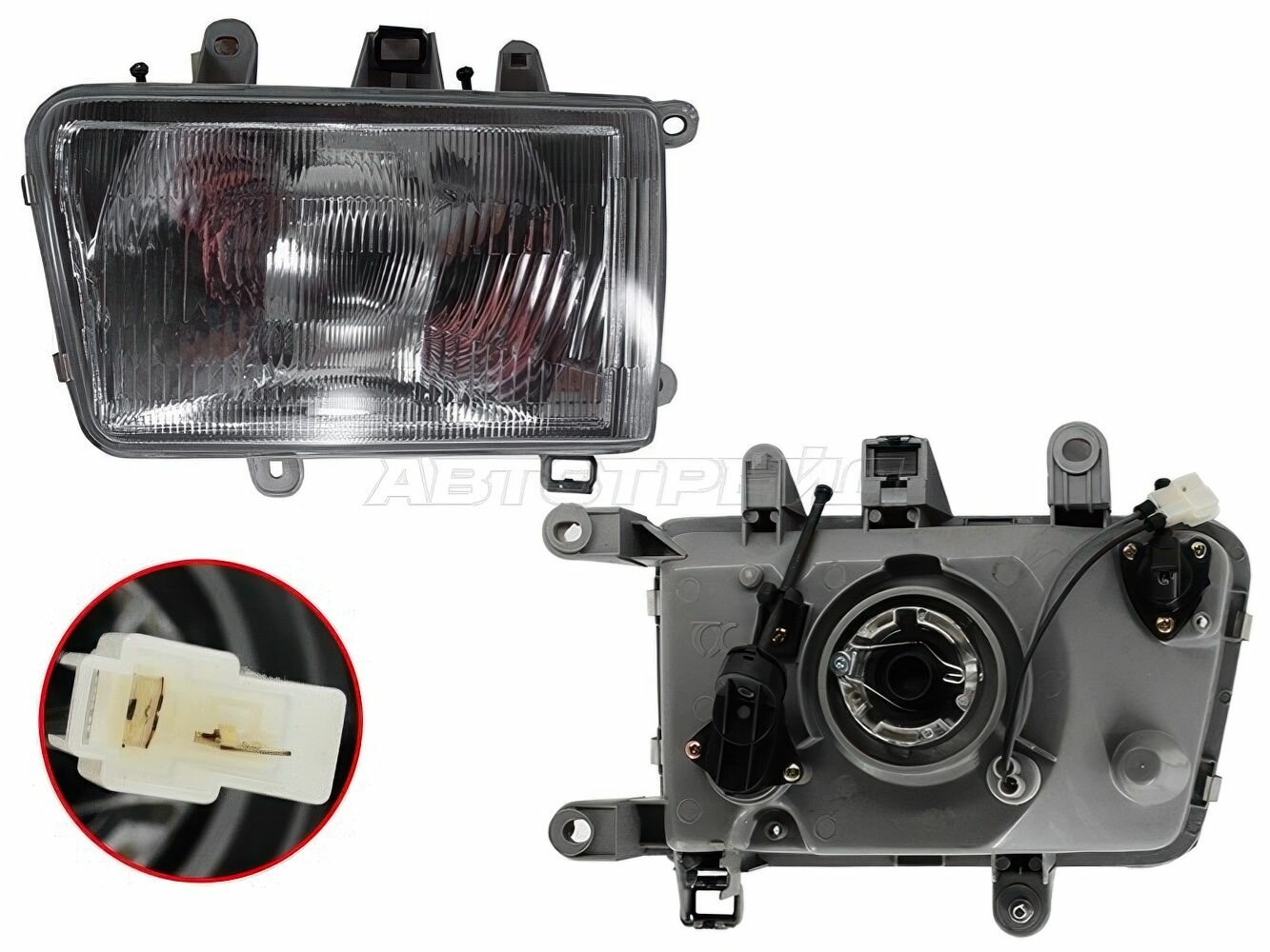 Фара левая, Евросвет для Тойота Хайлюкс, 4Раннер арт ST2121151L SAT