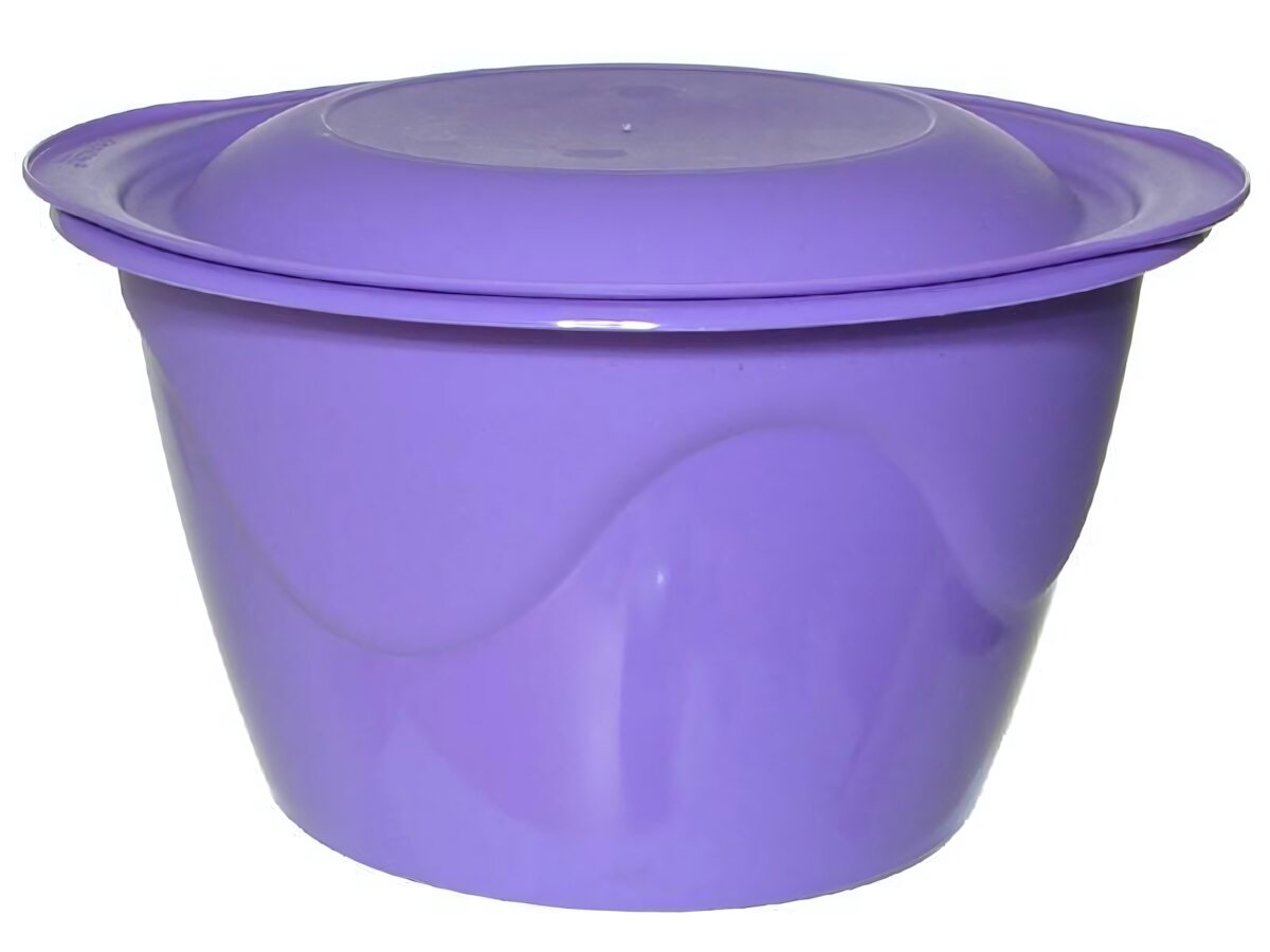 Миска 3л с крышкой 'Чезаре', фиолетовая, для хранения и приготовления
