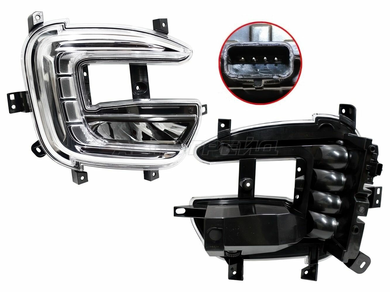 Фара противотуманная правая LED, ДХО для Рено Каптур арт ST55120U2R SAT