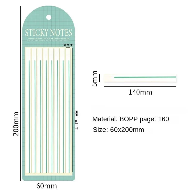 Стикеры Pelsone 60x200mm, 160 листов, Color: B