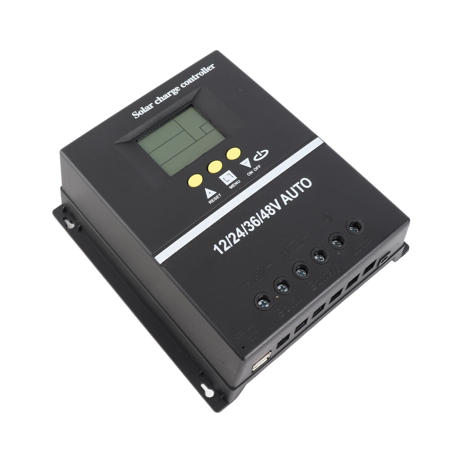 80A MPPT контроллер солнечного заряда 12 В 24 В 36 В 48 В ЖК-дисплей солнечная панель регулятор батареи с 2 USB-портами для зарядки