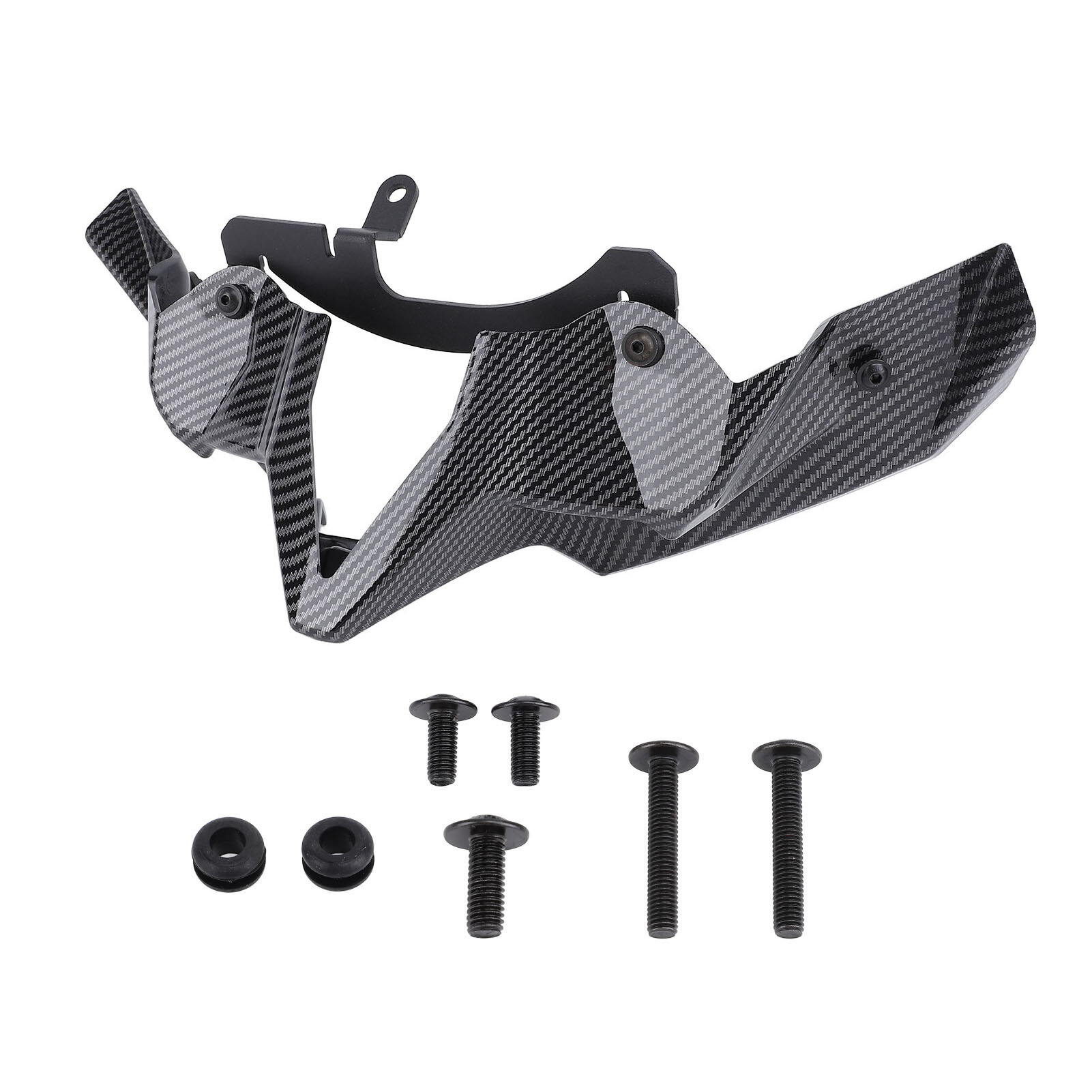 Голый Передний Спойлер Мотоцикла Увеличил Устойчивость При Езде, Прижимную Силу, Аэродинамическое Крыло для Z900 2020-2024 в Стиле Углеродного Волокна