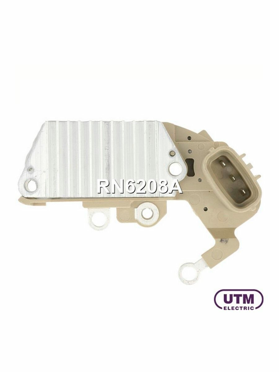 Регулятор генератора UTM RN6208A, для Honda CR-V/HR-V, металл, пластик, бежевый