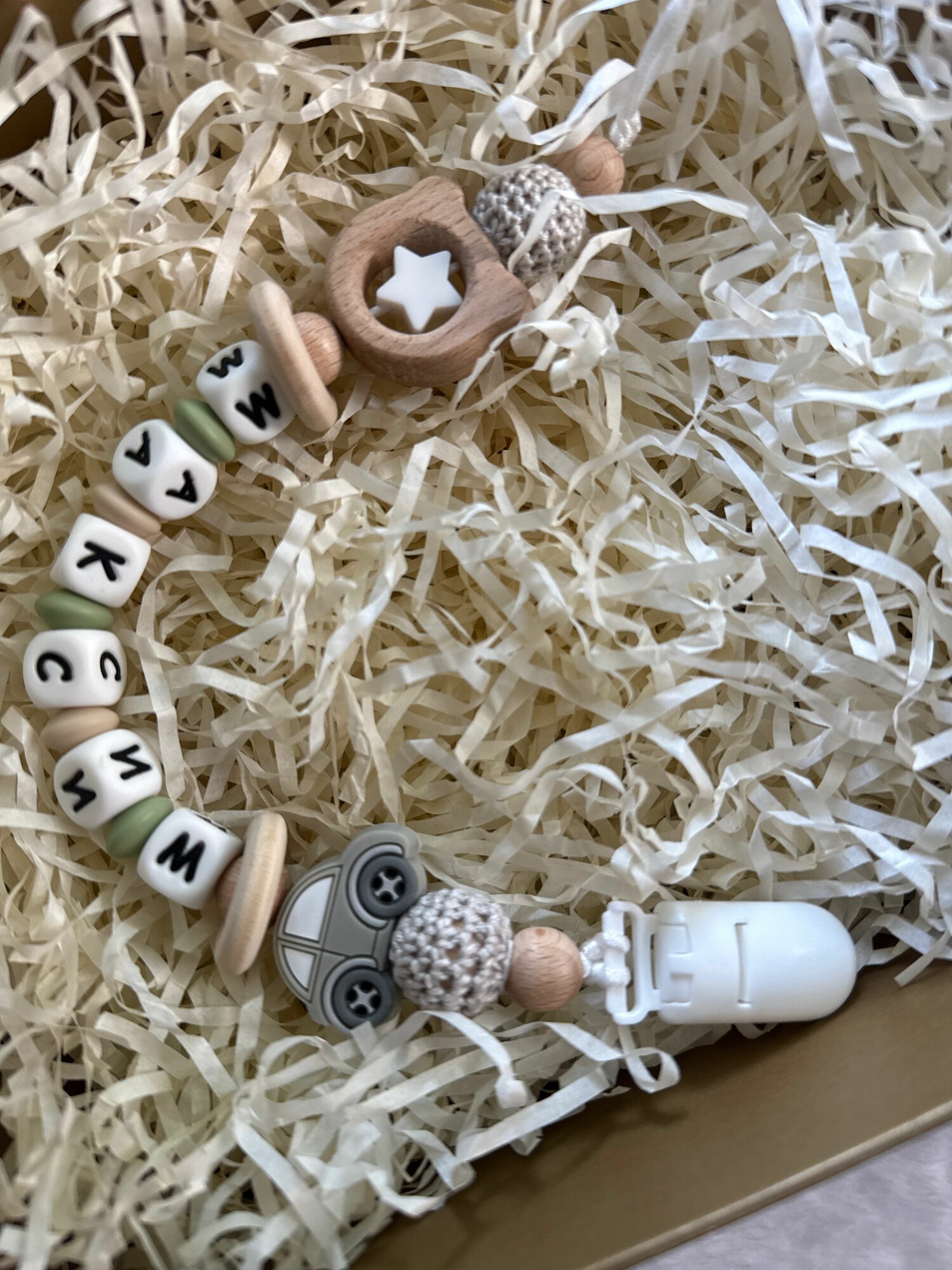 Держатель именной для соски Максим