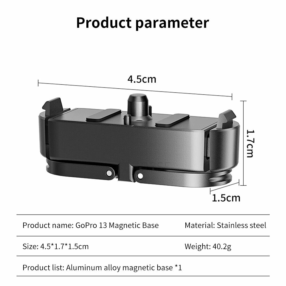 Магнитное быстросъемное крепление для Gopro 13, Base