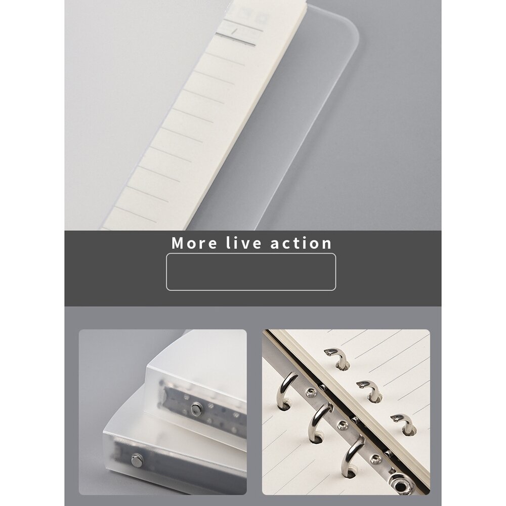 (I H E Y)Пластиковая папка-скоросшиватель на 6 колец для Канцелярских принадлежностей формата А5