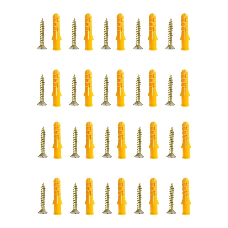 20/40 шт. Пластиковые дюбели для гипсокартона с винтами