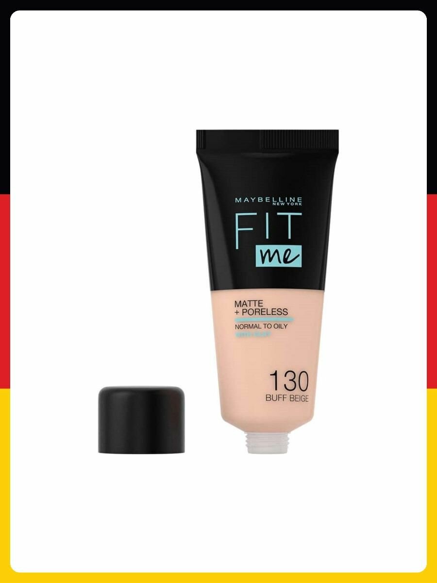 Тональный крем Maybelline New York Fit Me Matte + Poreless Foundation Buff Beige 130